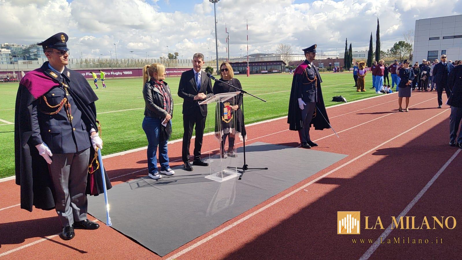 Roma: cerimonia di intitolazione a Renato Gamboni del campo da rugby ...